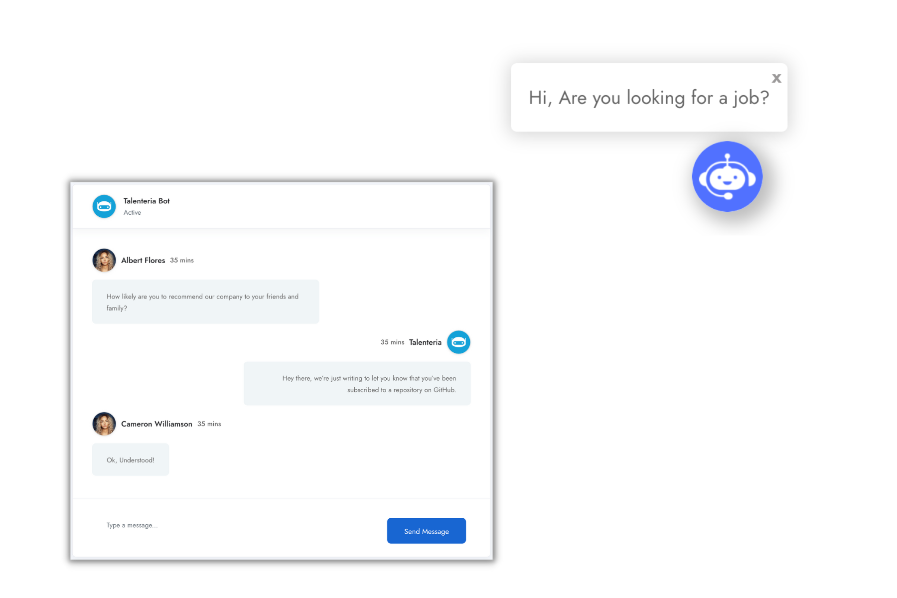 AI Recruitment Chatbot | Talenteria