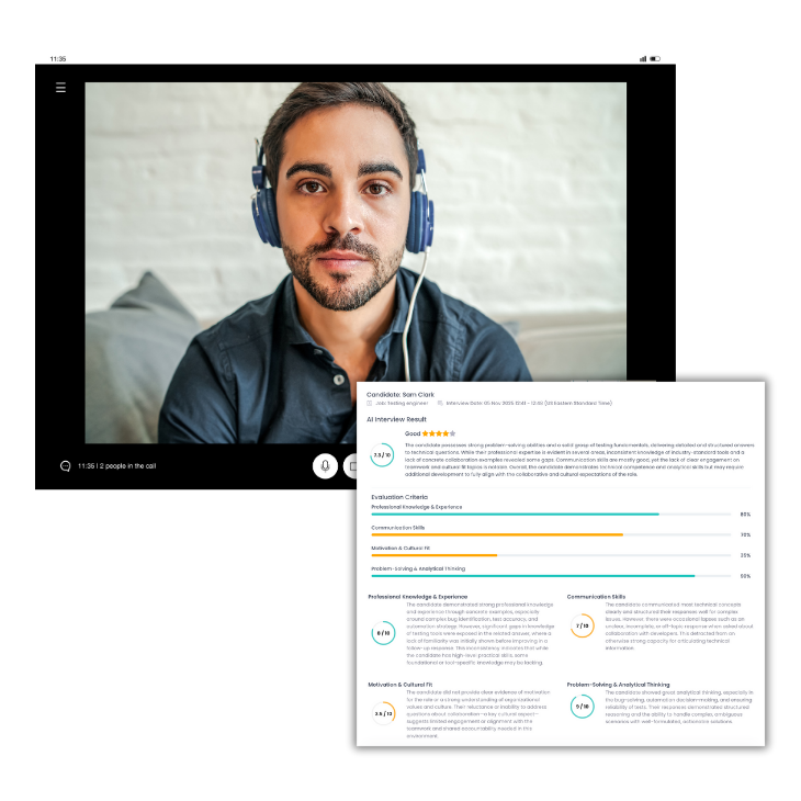 AI Video & Voice Interviews | Talenteria